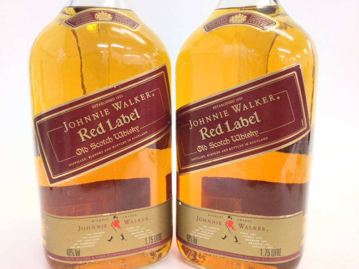 ウイスキー whisky ジョニーウォーカー レッドラベル 2本セット 1750ml 40% 重量番号:10 L−14(スコッチ)｜売買されたオークション情報、yahooの商品情報をアーカイブ ...