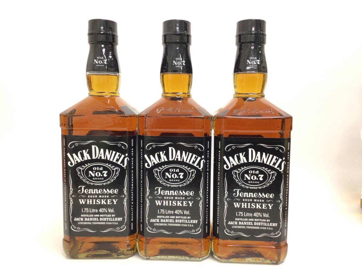 ウイスキー whisky ジャックダニエル オールド No.7 3本セット 1750ml 40% 重量番号:15 S-5(ウイスキー)｜売買されたオークション情報、yahooの商品情報を ...
