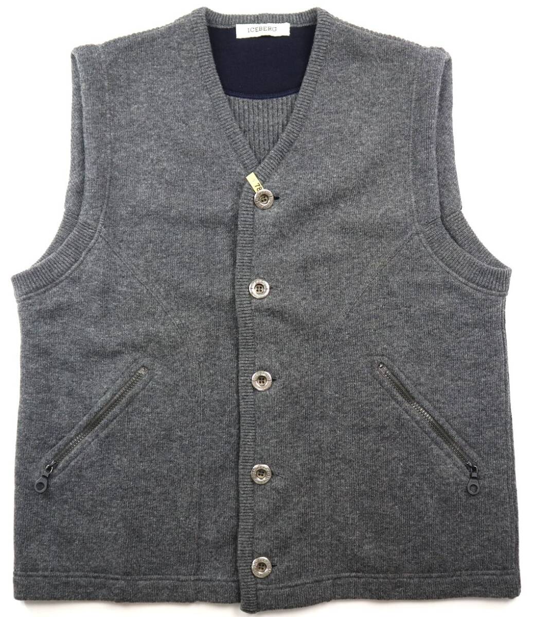 Yahoo!オークション - イタリア製 ICEBERG アイスバーグ ニットベスト/...