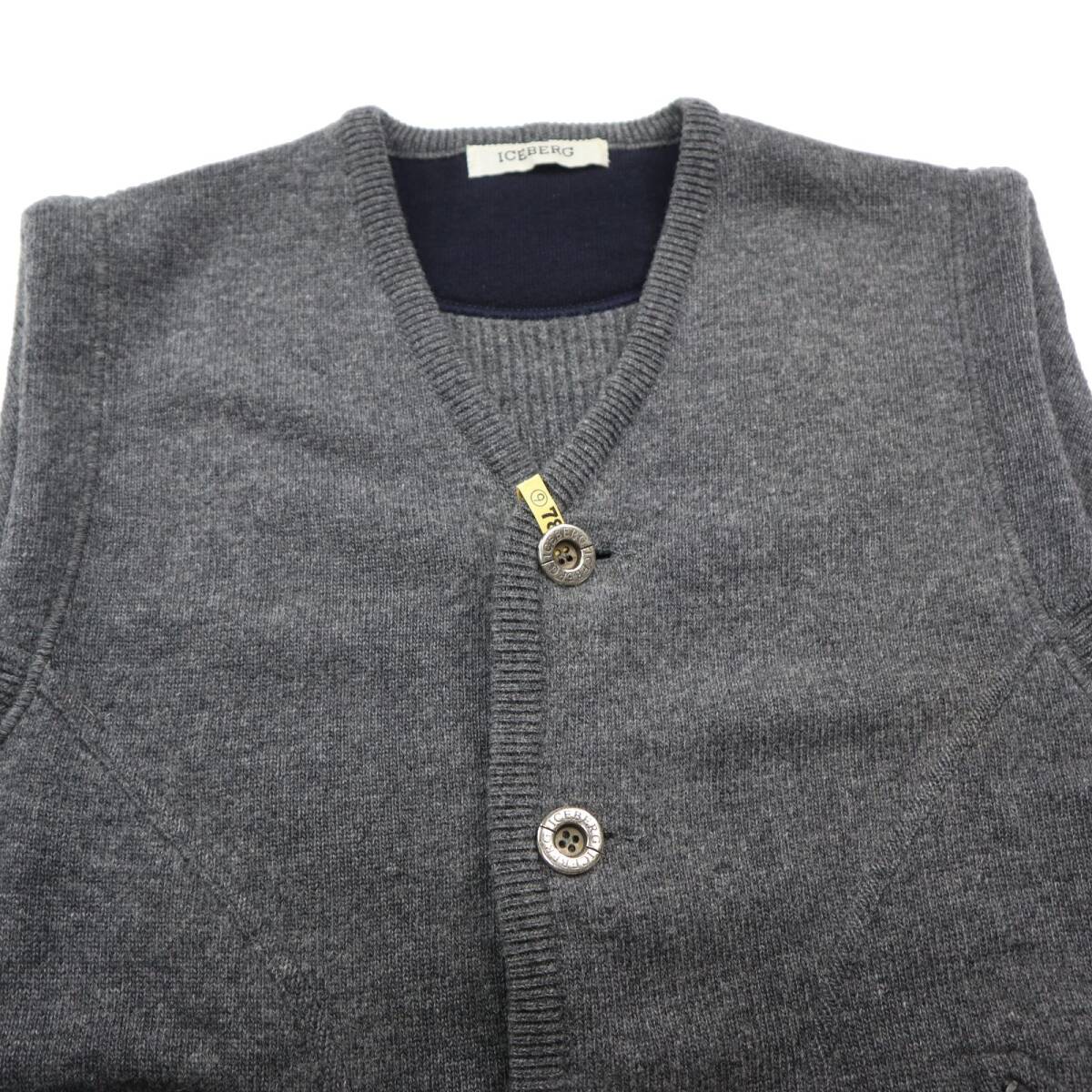Yahoo!オークション - イタリア製 ICEBERG アイスバーグ ニットベスト/...