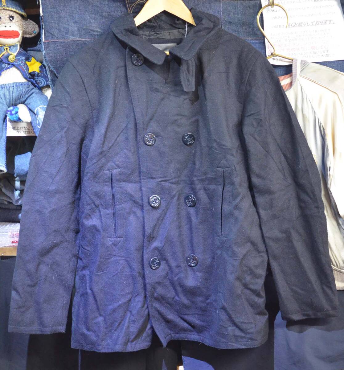 Yahoo!オークション - D175/アメリカ古着 OLD NAVY Pコート 極美品