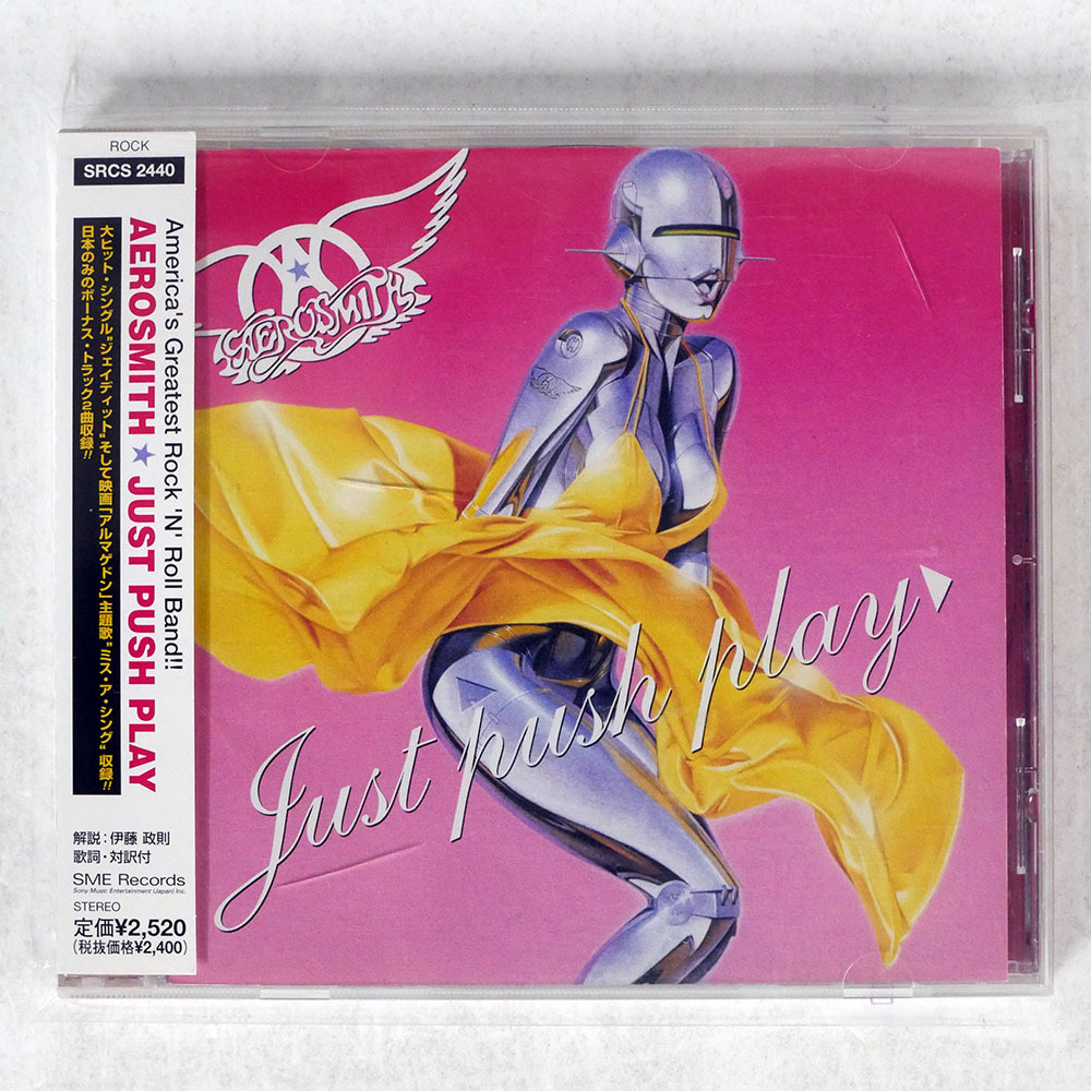 Yahoo!オークション - AEROSMITH/JUST PUSH PLAY/SME RECORDS SRCS2440...