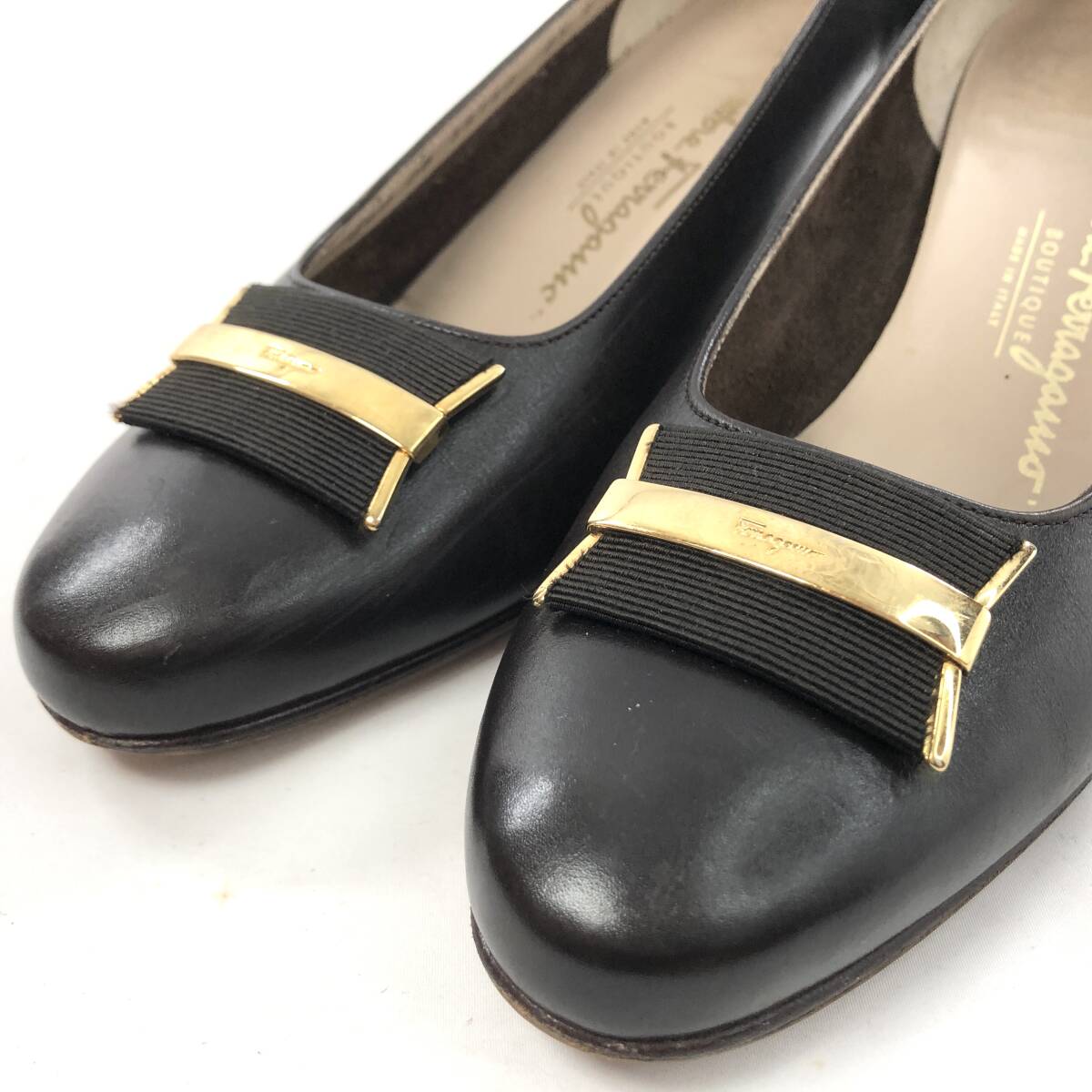 Yahoo!オークション - 美品|フェラガモ|Salvatore Ferragamo|6.5C|23.5...