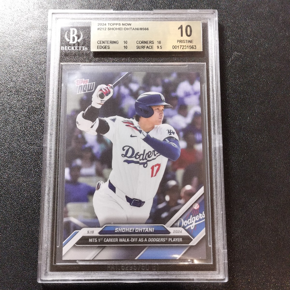 Yahoo!オークション - 【BGS10】TOPPS NOW #212 大谷翔平 ドジャース S...