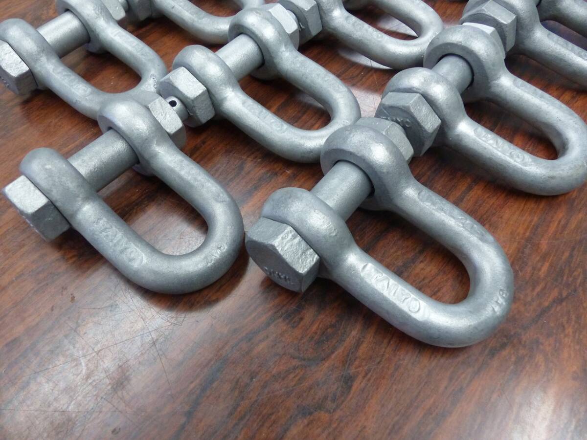 Yahoo!オークション - 大洋製器 JISシャックル 呼び20 2.5t ドブメッキ...