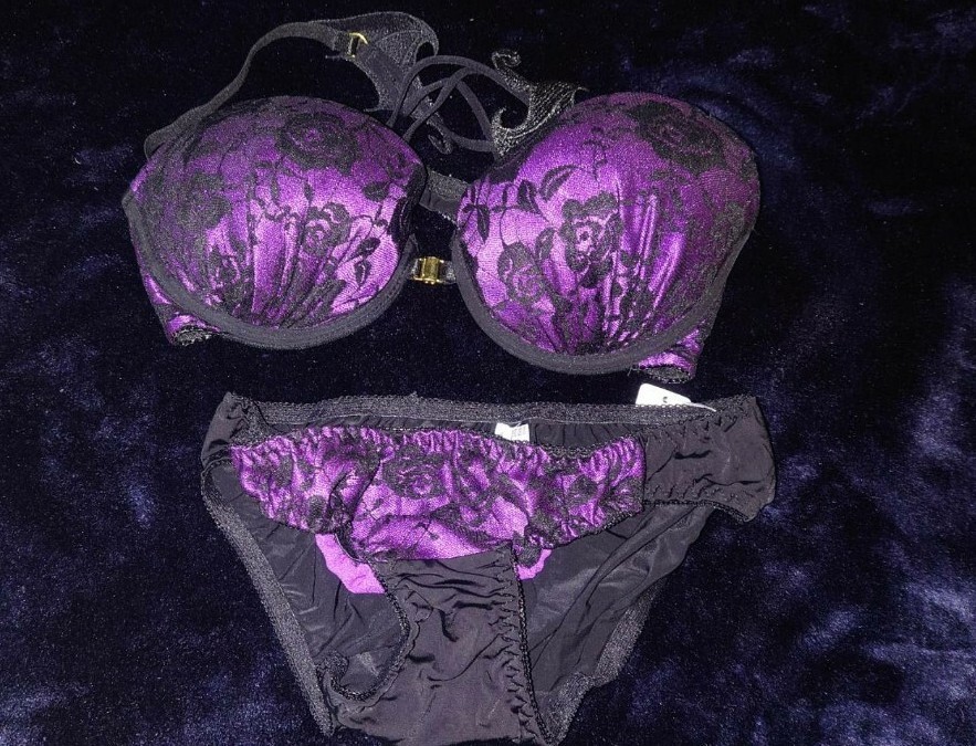 Yahoo!オークション - ブラパンセット 紫 ギャル系 D75 M