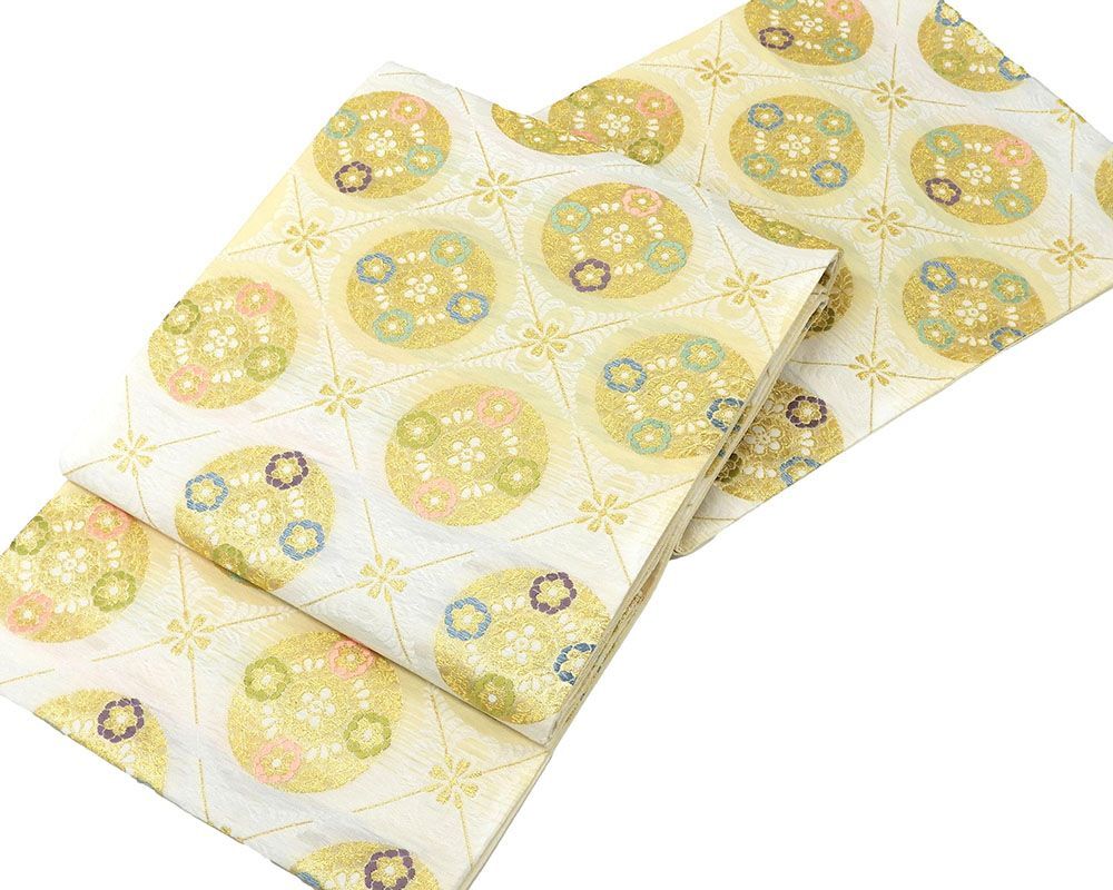 Yahoo!オークション - 袋帯 新品仕立済 西陣 橋本清織物謹製 有職文様 ...