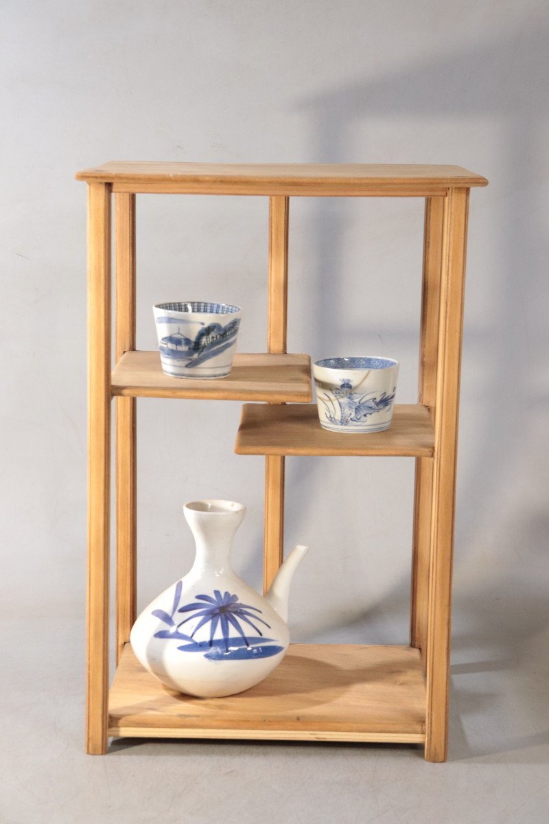 Yahoo!オークション - E356 木製違い棚/飾り棚/置き台/古道具/和家具/...