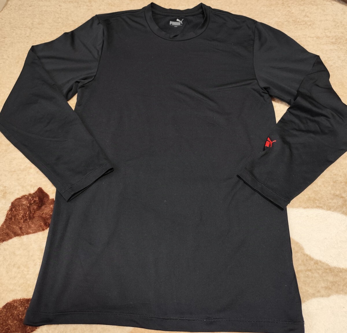 Yahoo!オークション - PUMA プーマ ロンT 長そでTシャツ 裏起毛 インナ...