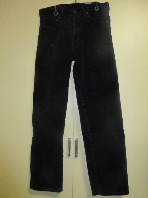 Yahoo!オークション - リーバイス 533コーデュロイジーンズ 黒紺 w...