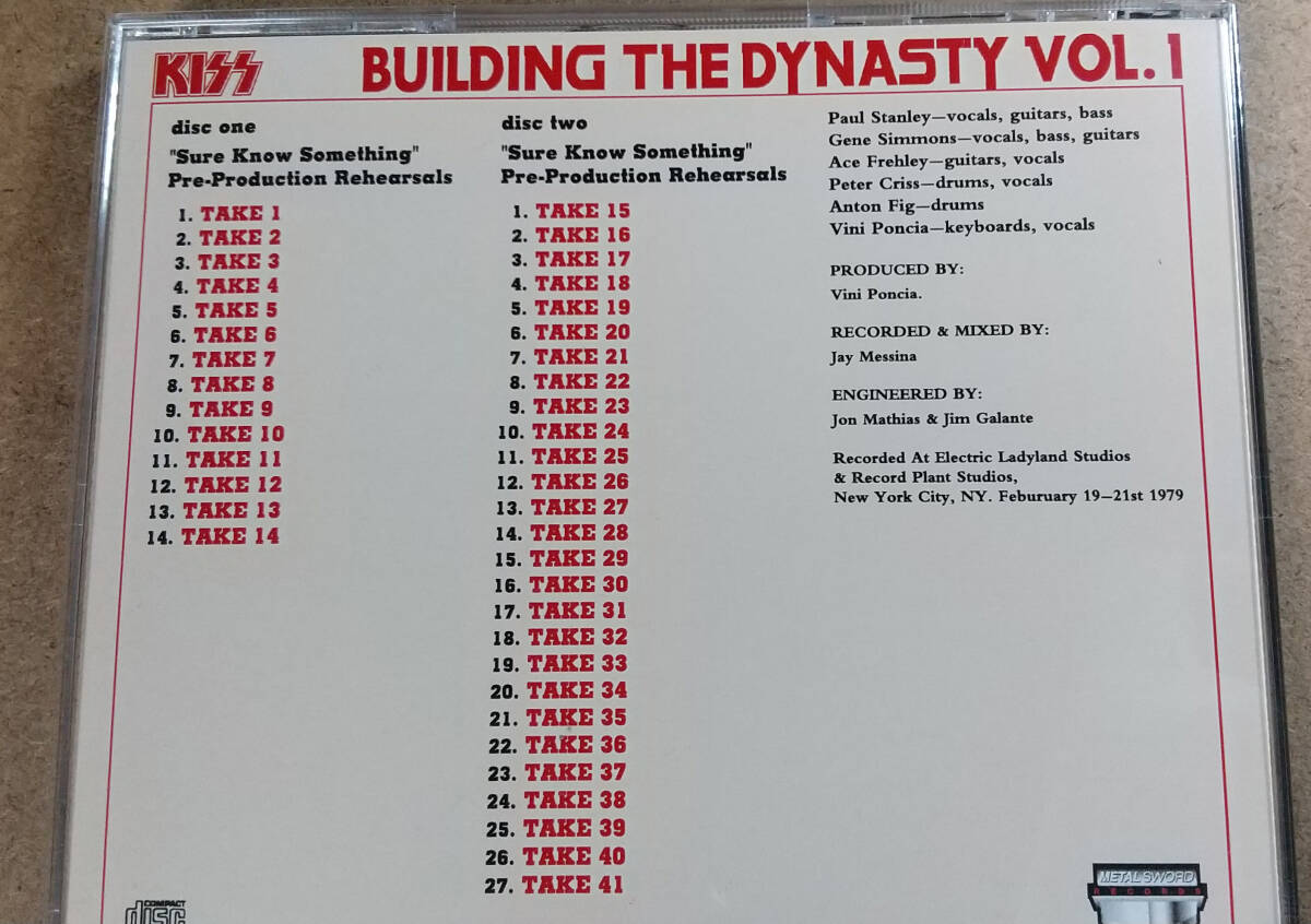 Yahoo!オークション - KISS 「BUILDING THE DYNASTY VOL.1」(2CD)