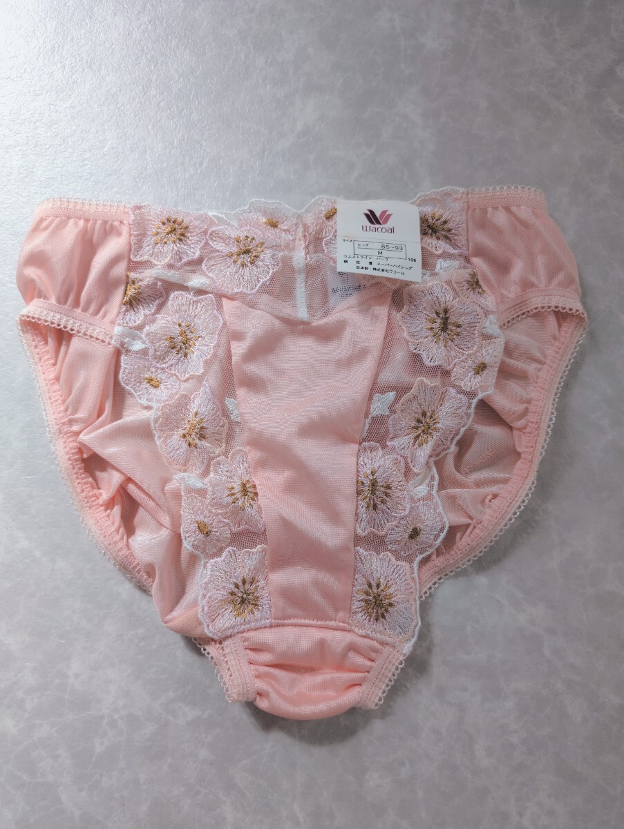 Yahoo!オークション - 【132】 ワコール Wacoal Mサイズ ピンク系 レー...