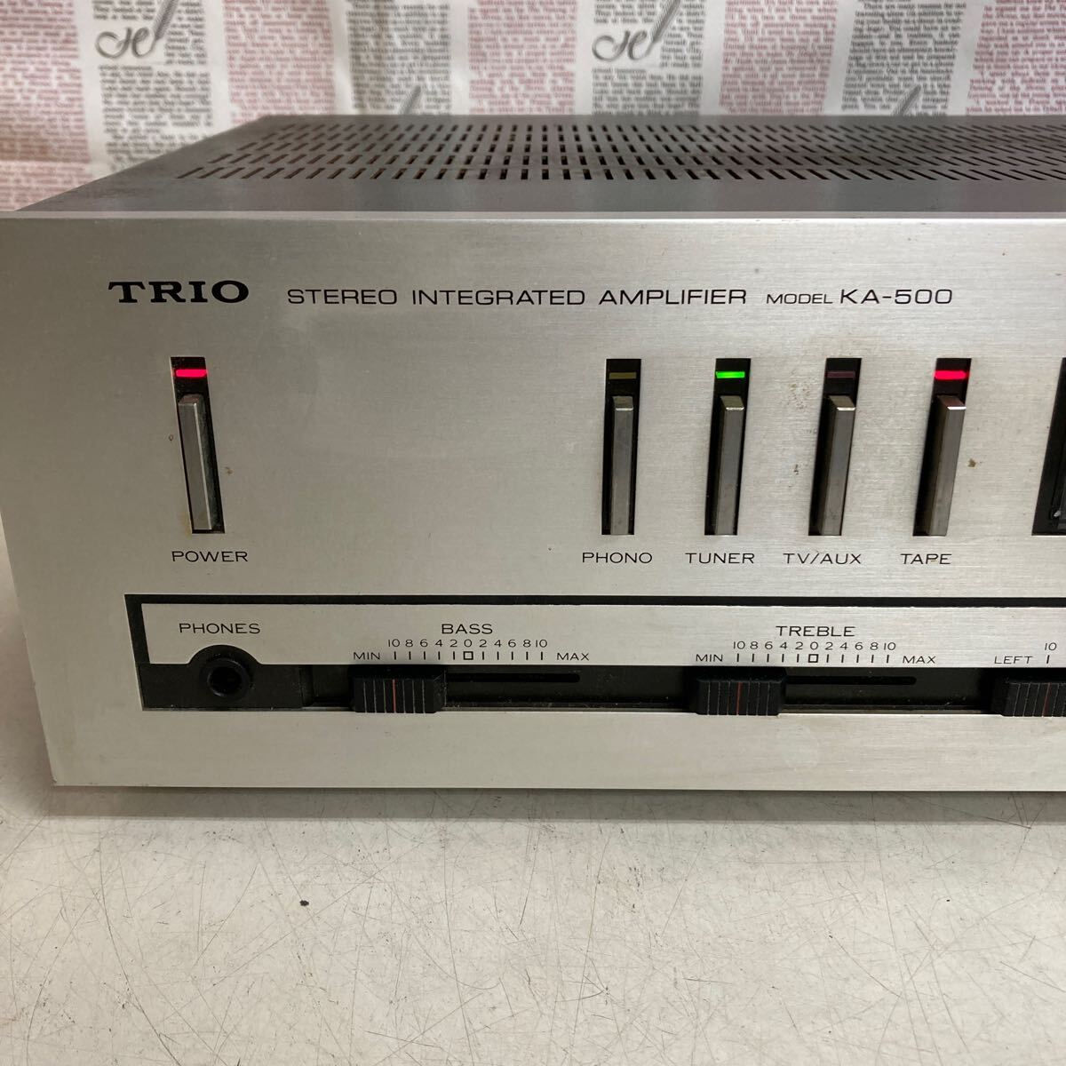 L790 TRIO KA-500 ステレオアンプ オーディオ機器/通電OK 動作未確認 ジャンク品(一般)｜売買されたオークション情報、yahooの商品情報をアーカイブ公開 - オークファン ...