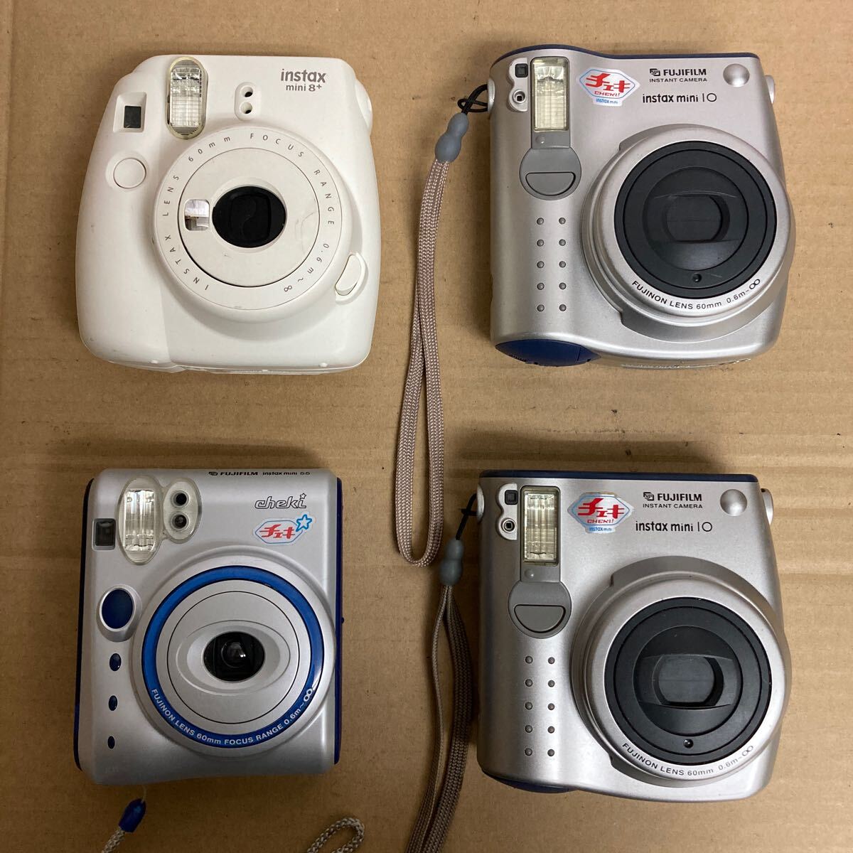 Yahoo!オークション - L791 FUJIFILM instax mini 8+/10(2台)/55 チェ...