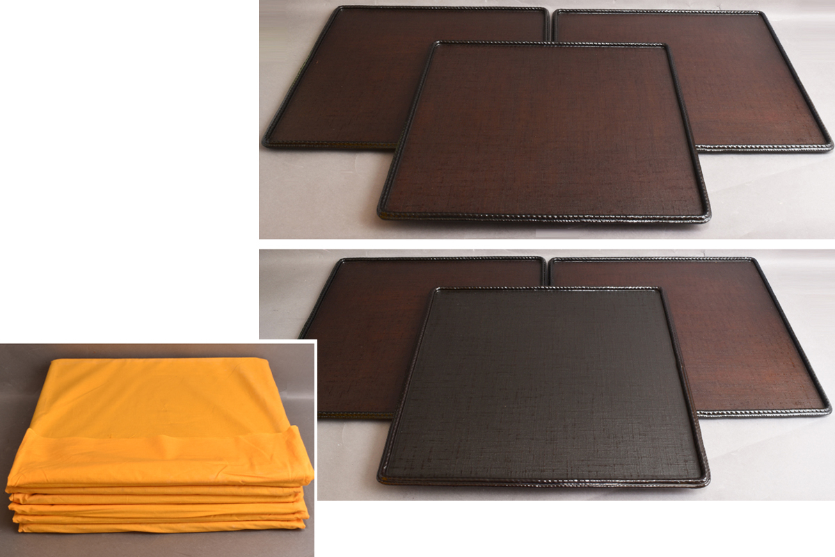 Yahoo!オークション - 5273 布着せ 膳 6客 天然木