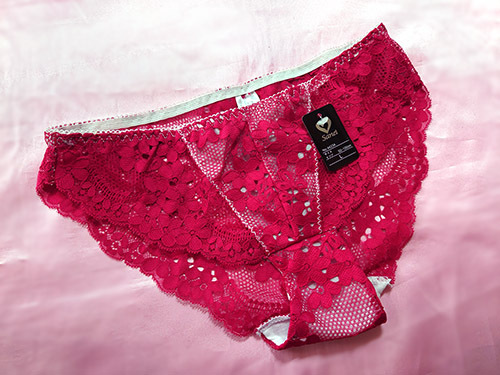 Yahoo!オークション - L SANEI レース 赤系 フェミニン パンティ セク...