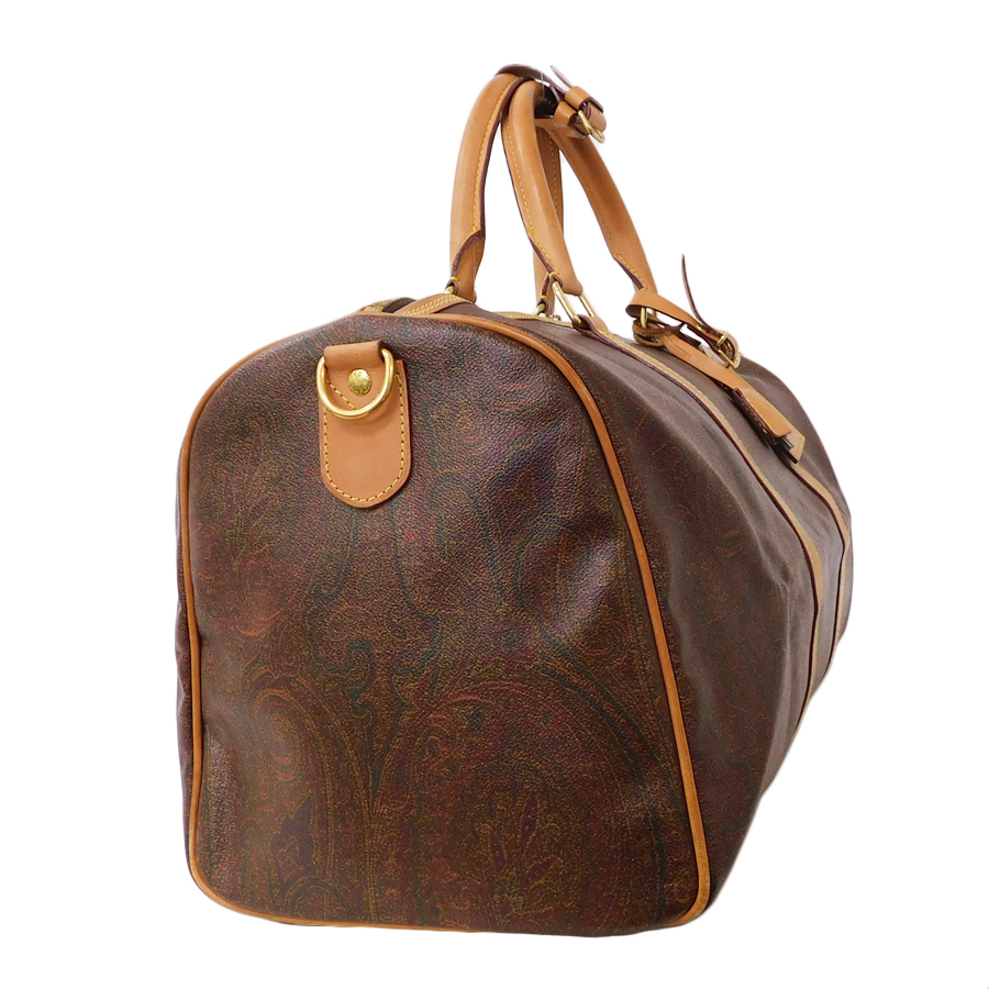 1円 エトロ ボストンバッグ ブラウン系 PVC×レザー 大きめ 旅行 ペーズリー カジュアル ETRO E.Big.zE-17(かばん、バッグ)｜売買されたオークション情報、yahooの商品 ...