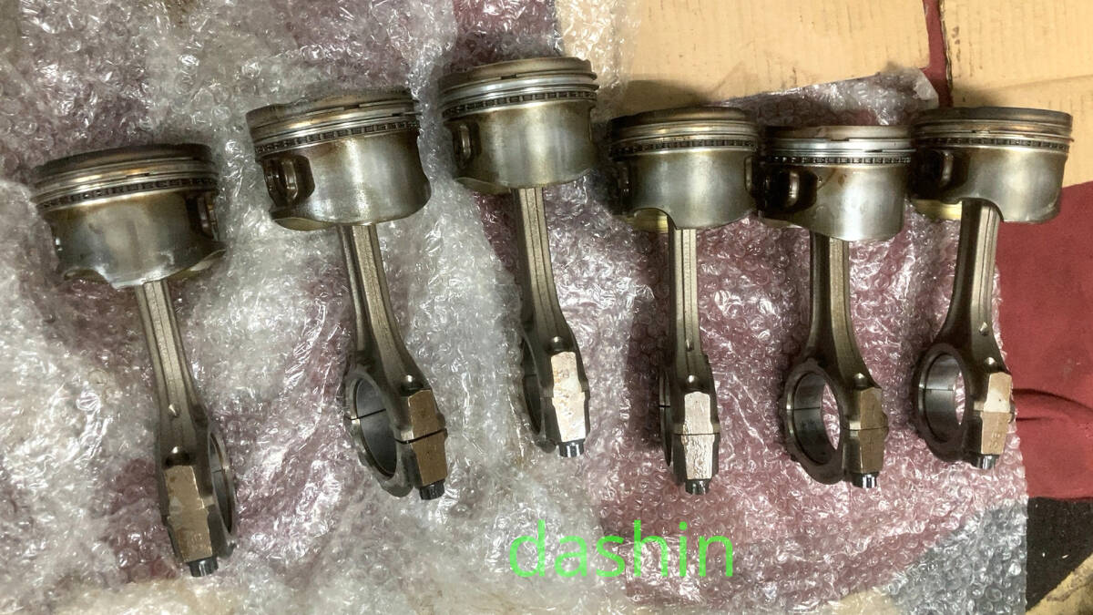 Yahoo!オークション - 2JZGTE ターボ 純正セミ鍛造ピストン コン...