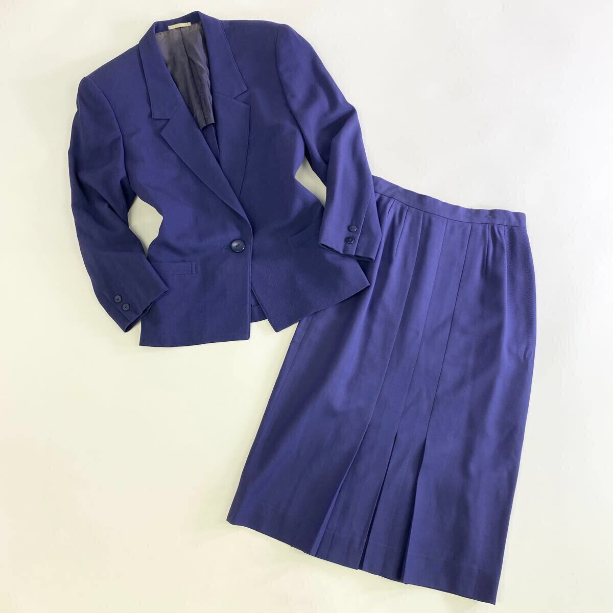 Bk8 Aquascutum アクアスキュータム セットアップスーツ スカートスーツ 7号 Sサイズ相当 ウール100 ブルー フォーマル レディース(女性用)｜売買されたオークション情報 ...