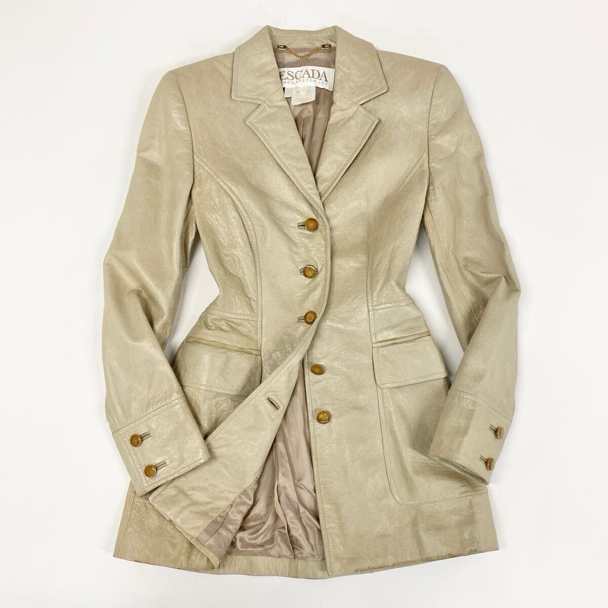 Yahoo!オークション - Kk25 ESCADA エスカーダ テーラードジャケット ...