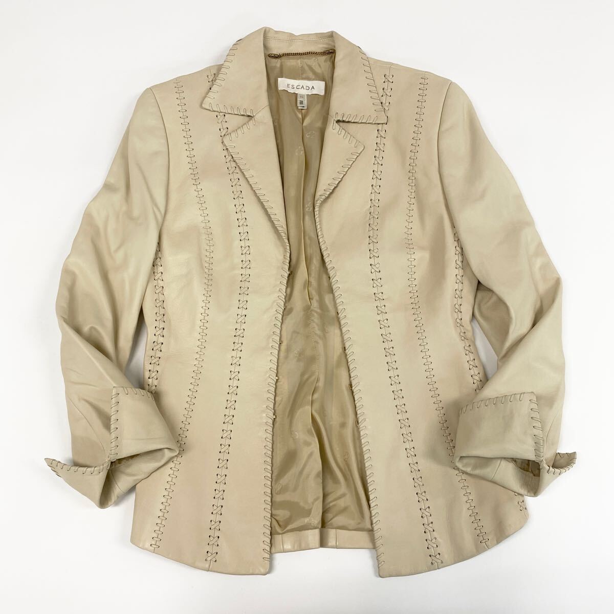 Yahoo!オークション - Kk22 ESCADA エスカーダ テーラードジャケット ...