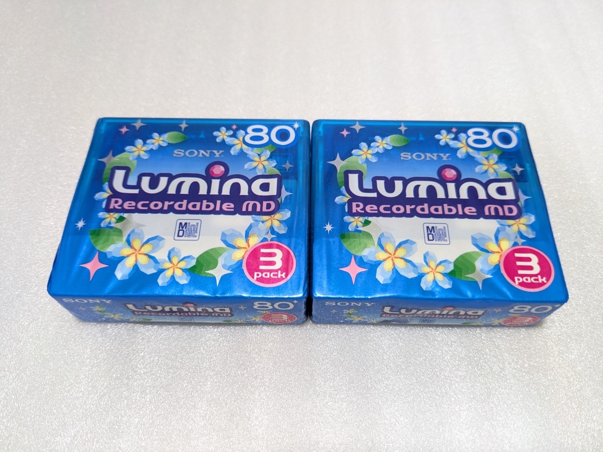 Yahoo!オークション - SONY LUMINA 80分 3枚パック×2 6枚 MD ミニデ...