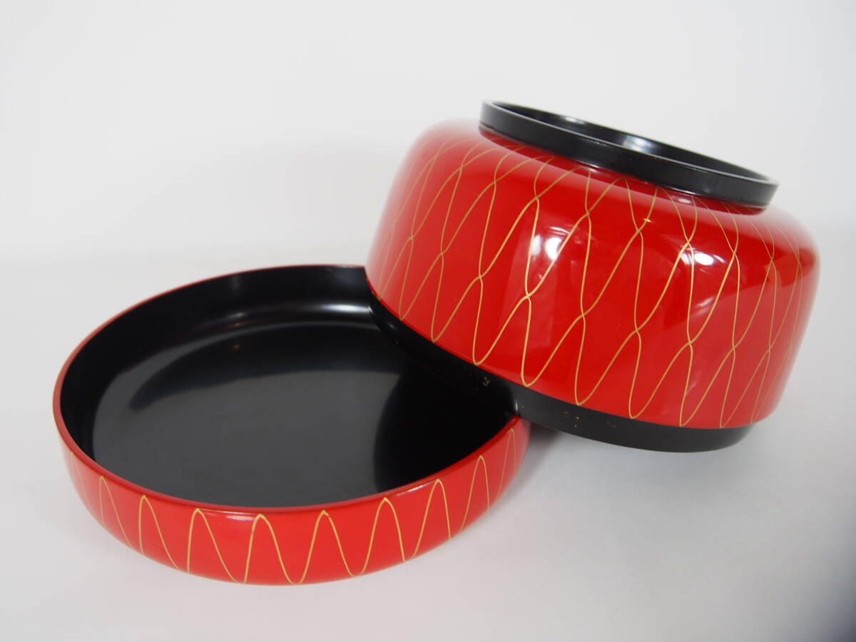 Yahoo!オークション - 木製 朱塗 網目 喰籠 茶道具 24 1029－10