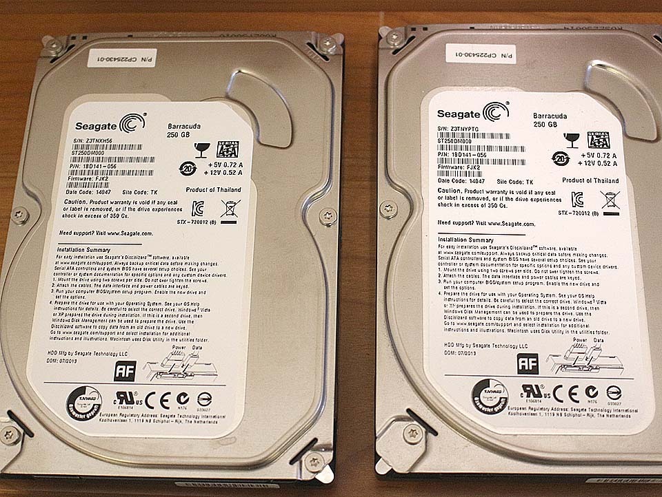 Yahoo!オークション - S-ATA HDD ～320G 6個セットまとめて フォーマッ...