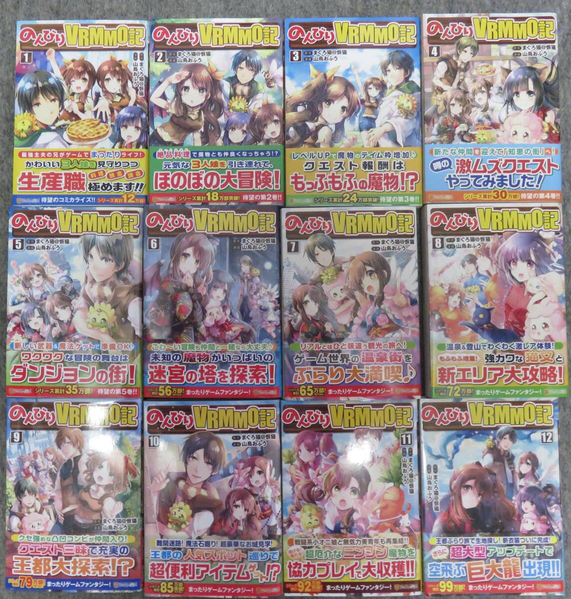 Yahoo!オークション - のんびりVRMMO記 1～12巻 画・山鳥おふう 帯付き...