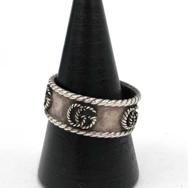 Yahoo!オークション - GUCCI グッチ リング 16号 925 総重量5.92g 箱...