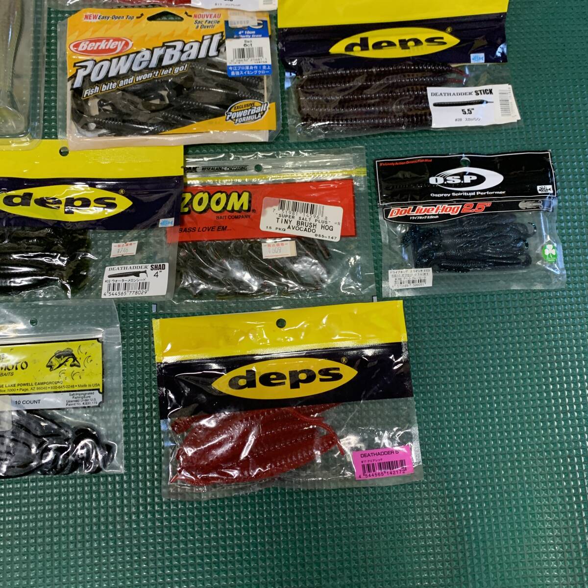 Yahoo!オークション - G-3368 メーカー品 ワームセット まとめ売り 中...