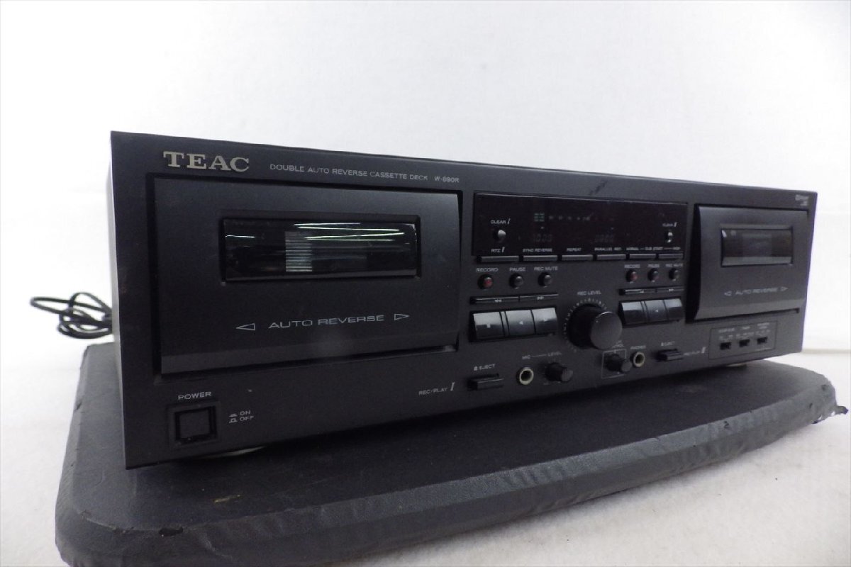Yahoo!オークション - TEAC ティアック W-890R B カセットデッキ 中古...