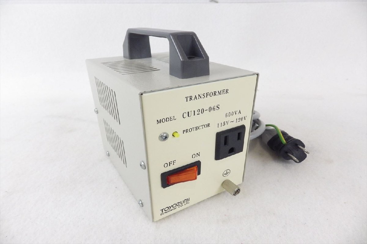 Yahoo!オークション - TOYOZUMI トヨズミ CU120-06S 変圧器 動作確認...