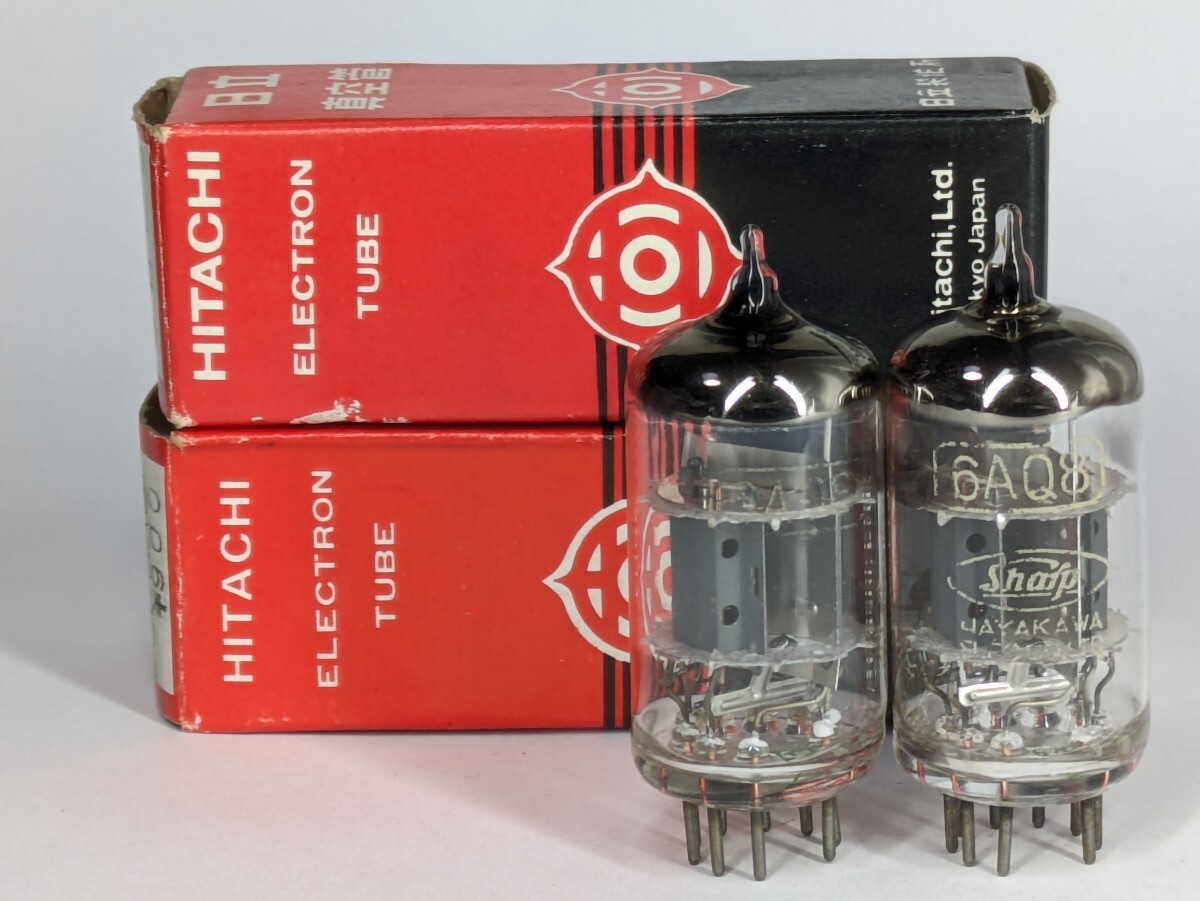 Yahoo!オークション - 日立製作所製 6AQ8 2本 測定データあり HITACHI ...