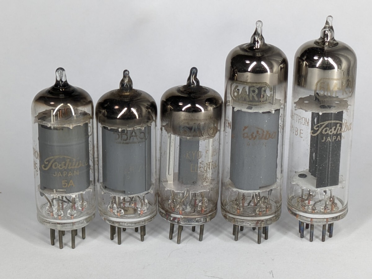 Yahoo!オークション - 東芝 真空管ラジオ 5本セット TV-7D/Uにて試験済...