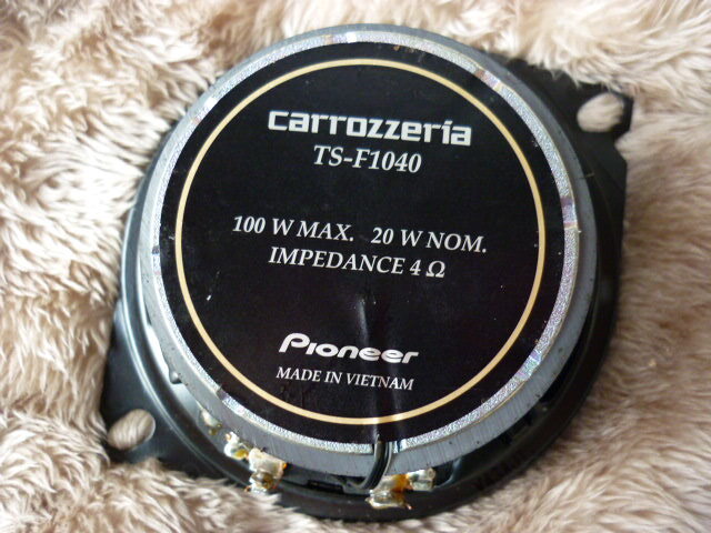 Yahoo!オークション - Carrozzeria/TS-F1040/10cmコアキシャル2ウェ...