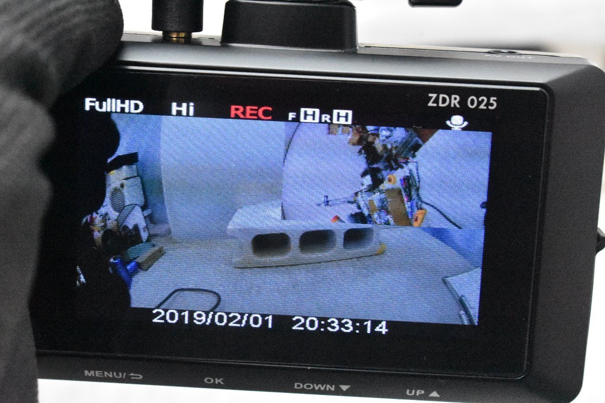 Yahoo!オークション - コムテック ドライブレコーダー ZDR025 前後 2カ...