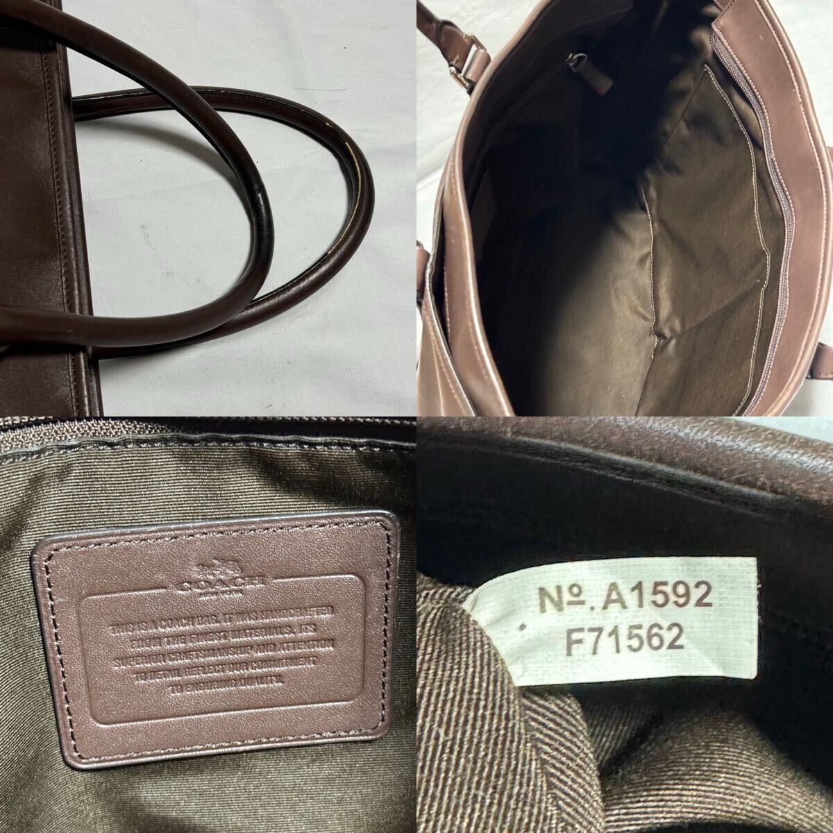 Yahoo!オークション - 極美品 A4 COACH コーチ トートバッグ メトロポ...