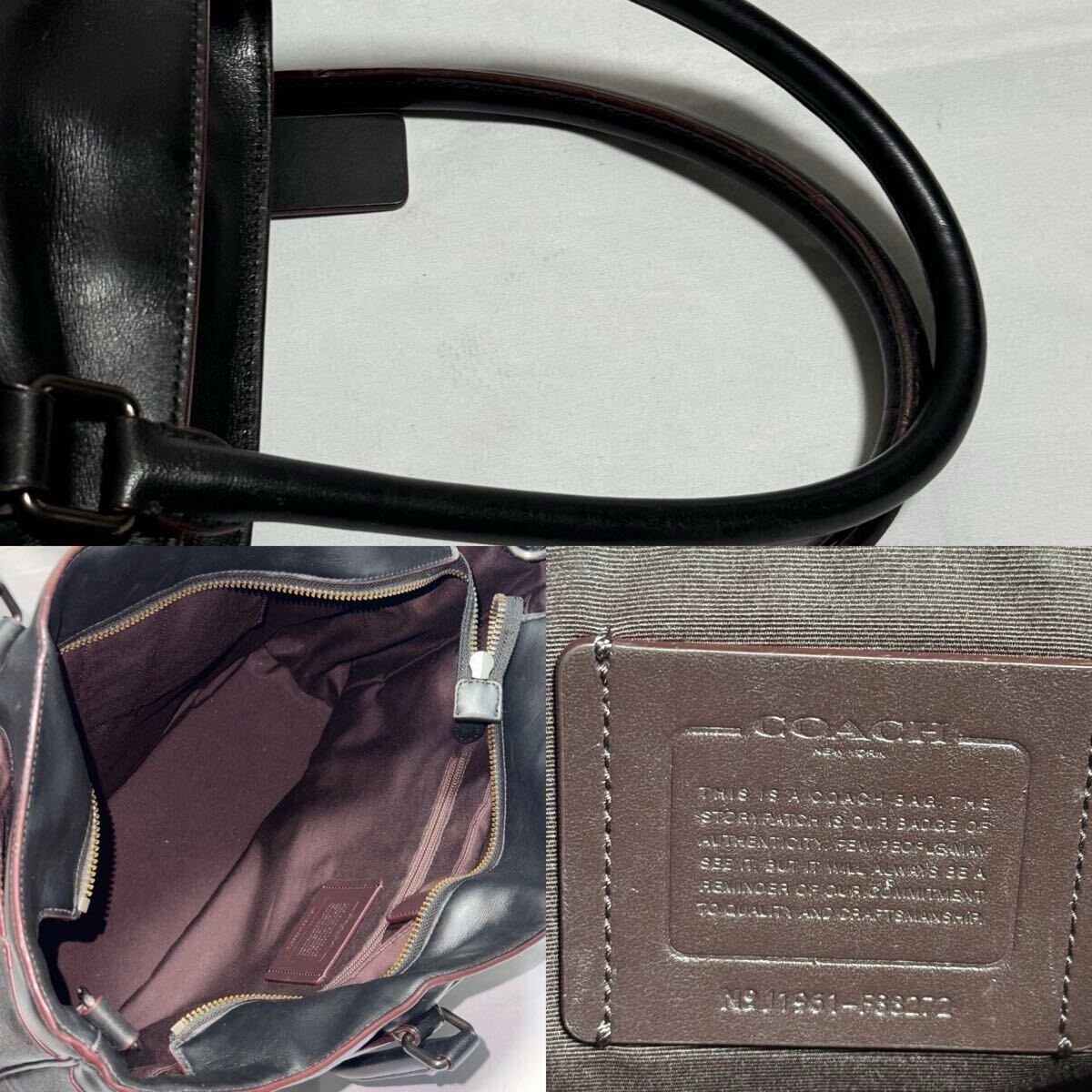 Yahoo!オークション - 美品 A4 COACH コーチ トートバッグ メトロポリ...