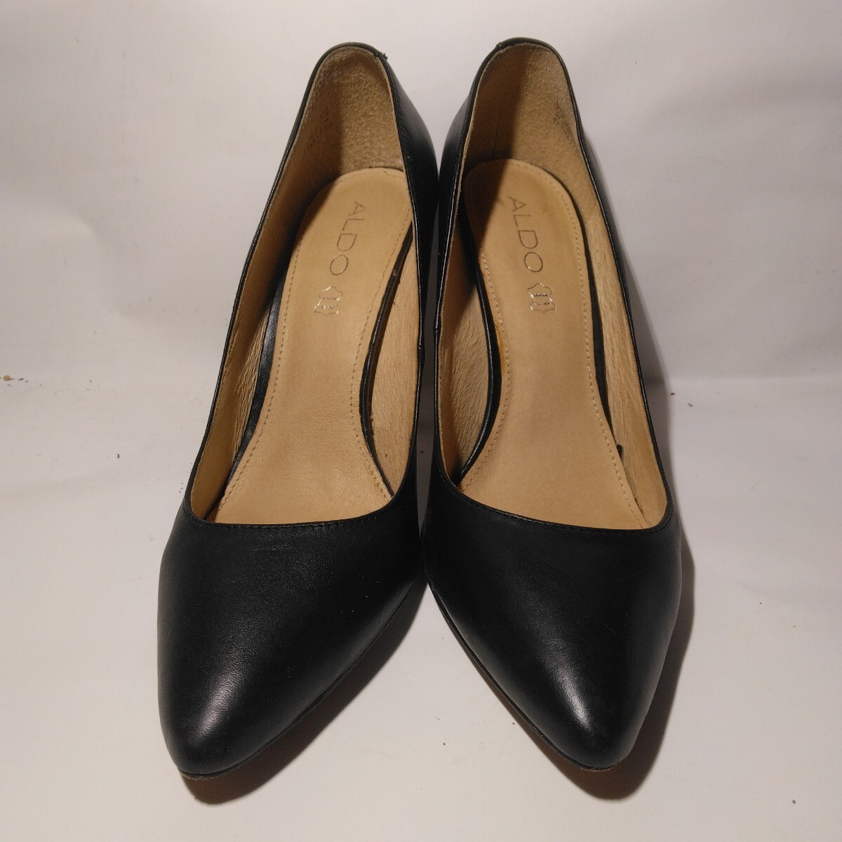 Yahoo!オークション - ALDO ハイヒール パンプス 黒 ブラック レザー