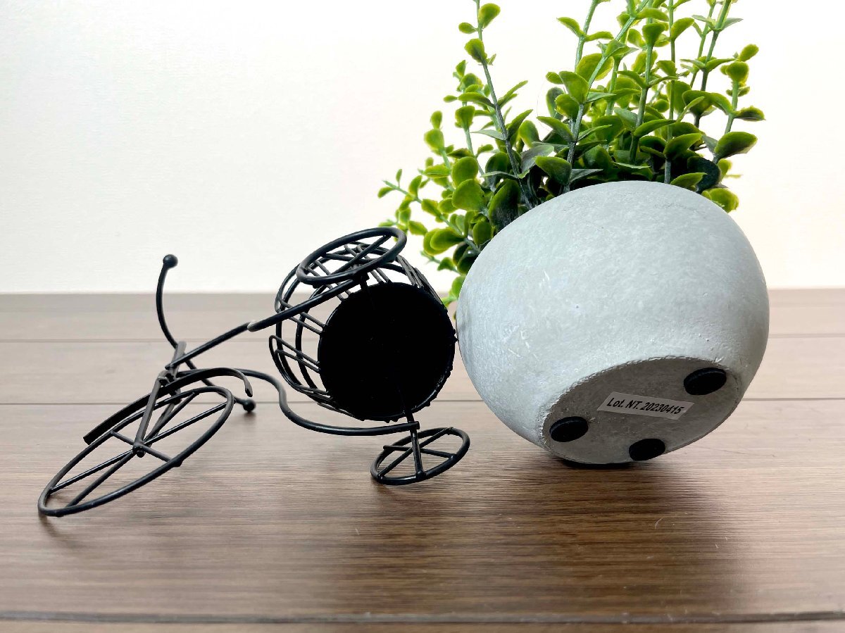 Yahoo!オークション - 【福岡】W305 インテリア雑貨 飾り棚 置物 人工...