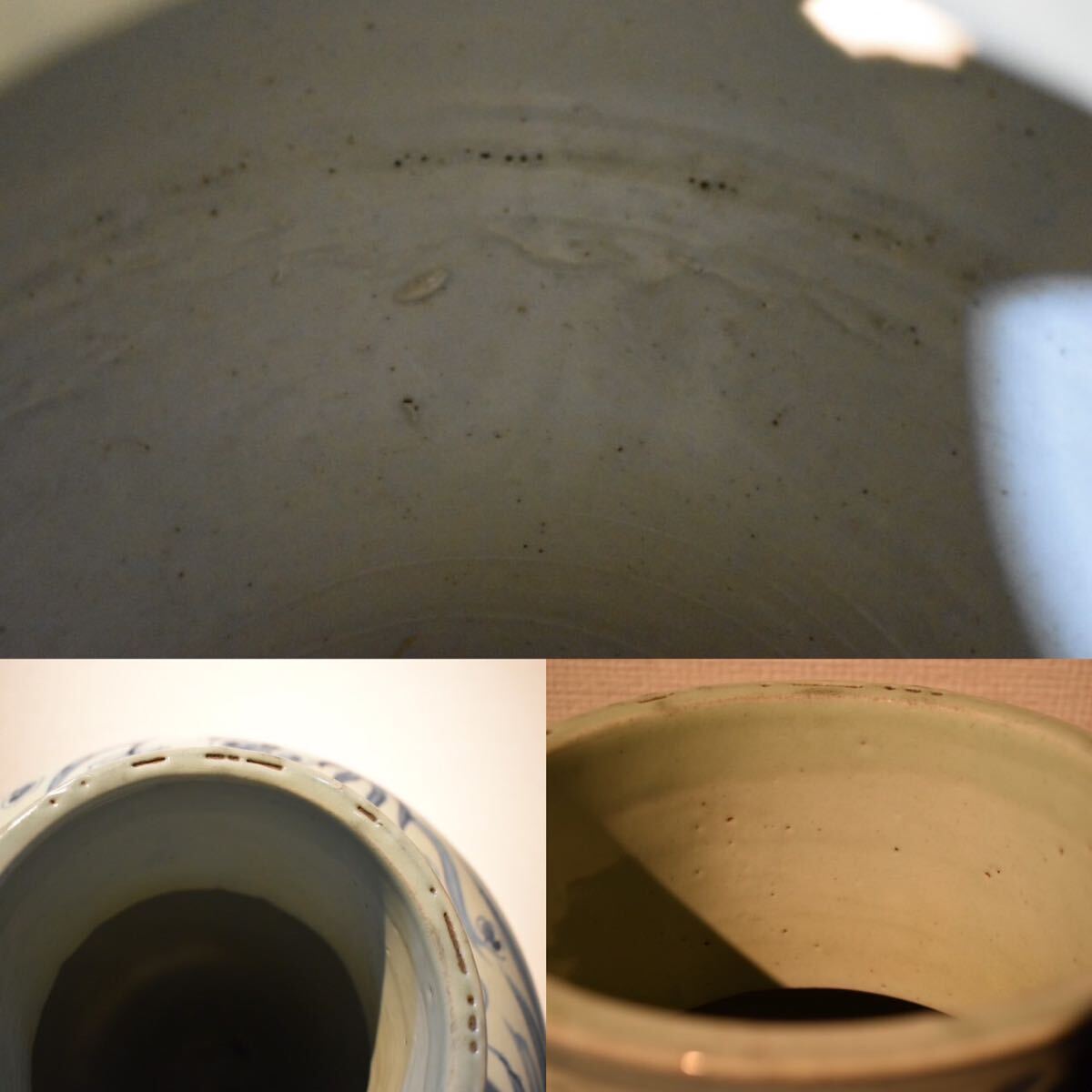 日本代購代標第一品牌【樂淘letao】－【GE】R1366 李朝・高麗コレクター放出品 《大名品》時代 李朝染付龍紋大壺/中国古玩 朝鮮美術 壷 青花 花入 骨董品 時代品 美術品 韓国