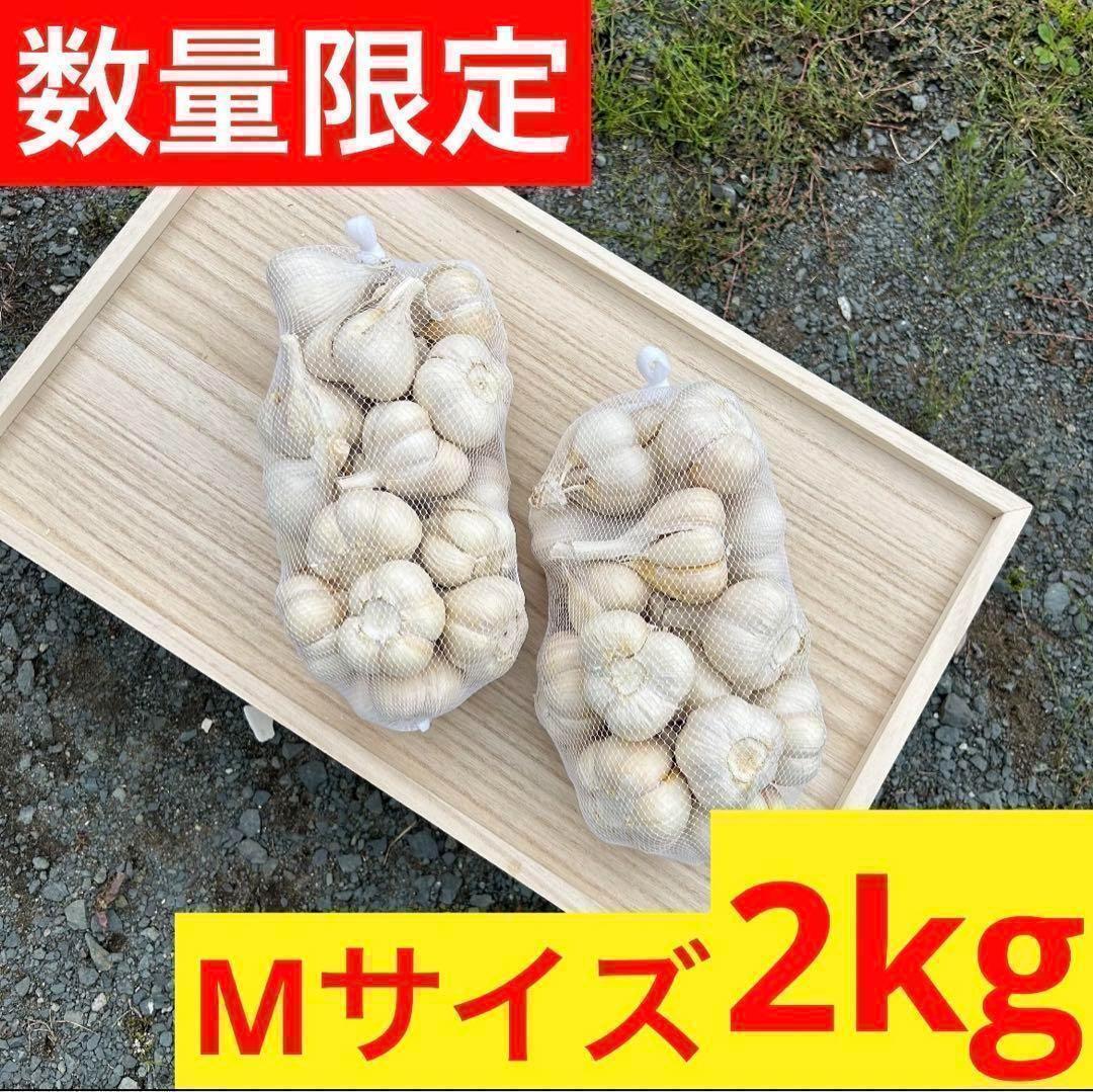 Yahoo!オークション - 【大特価】2kg M 新物 青森県産にんにく 福地ホ...