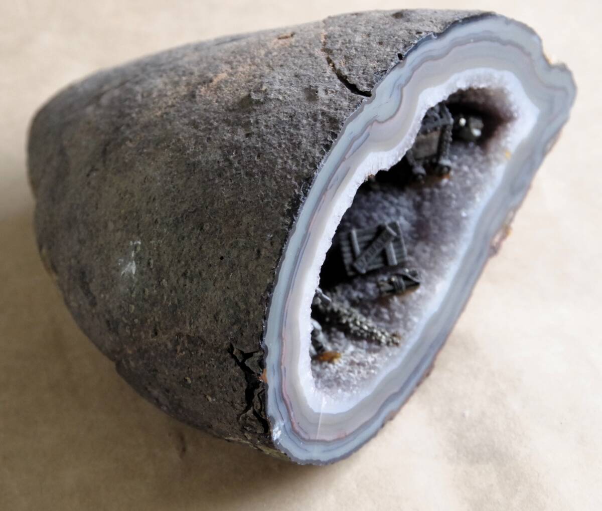 Yahoo!オークション - 0.7kgアゲート ( 瑪瑙 ・ メノウ ) カット磨き ...