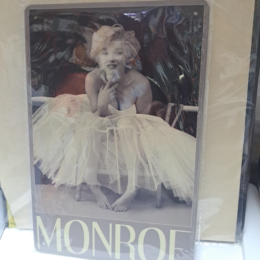 Yahoo!オークション - ブリキ看板 MONROE
