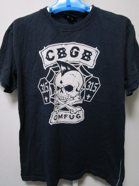 Yahoo!オークション - CBGB&OMFUG プリントTシャツ・L・黒／ブラック...