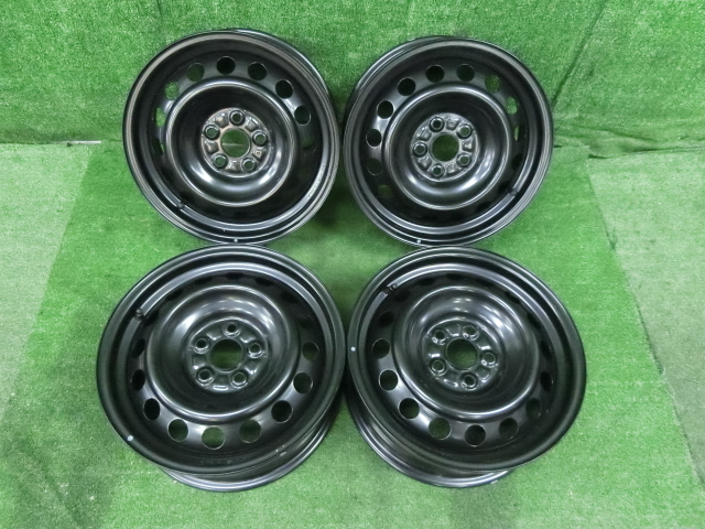 Yahoo!オークション - スチールホイール・4本セット(1)・J15×6J 5穴 ...