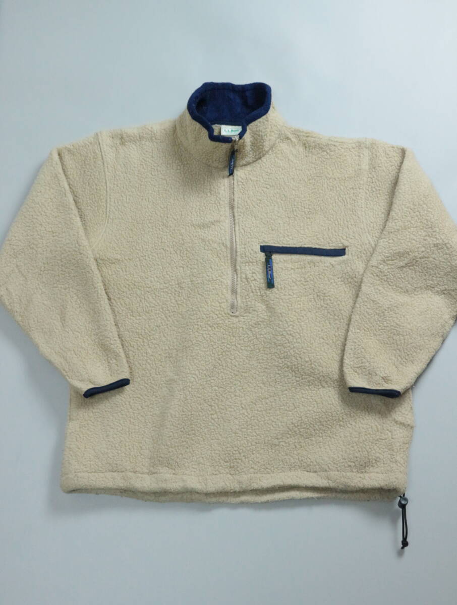 Yahoo!オークション - A798/L.L.Bean/エルエルビーン/90s/ハーフジップ...