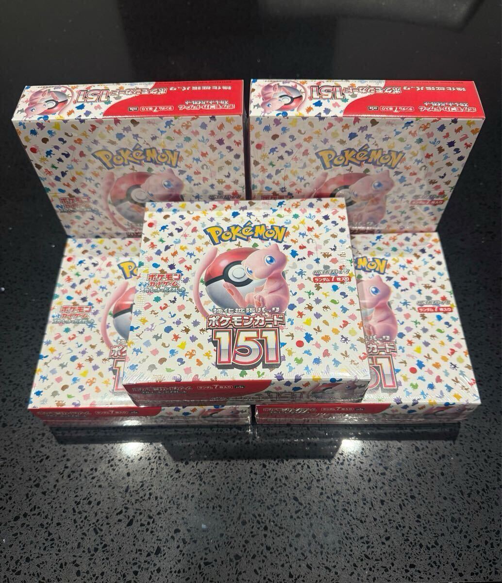 Yahoo!オークション - 【シュリンク付き】 151 5BOX ポケモンカードゲ...