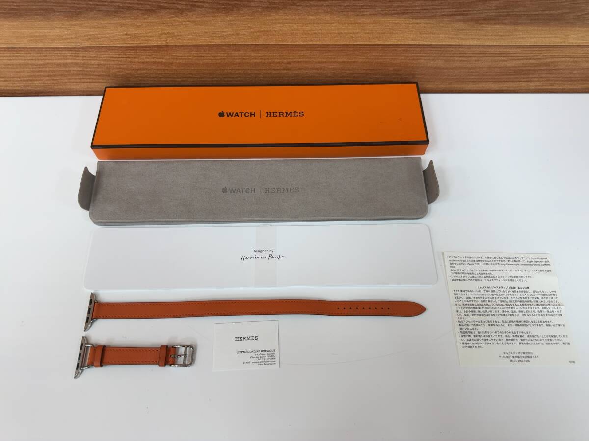 Yahoo!オークション - 【美品】 Herms Appple watch用 革ベルト ドゥブ...